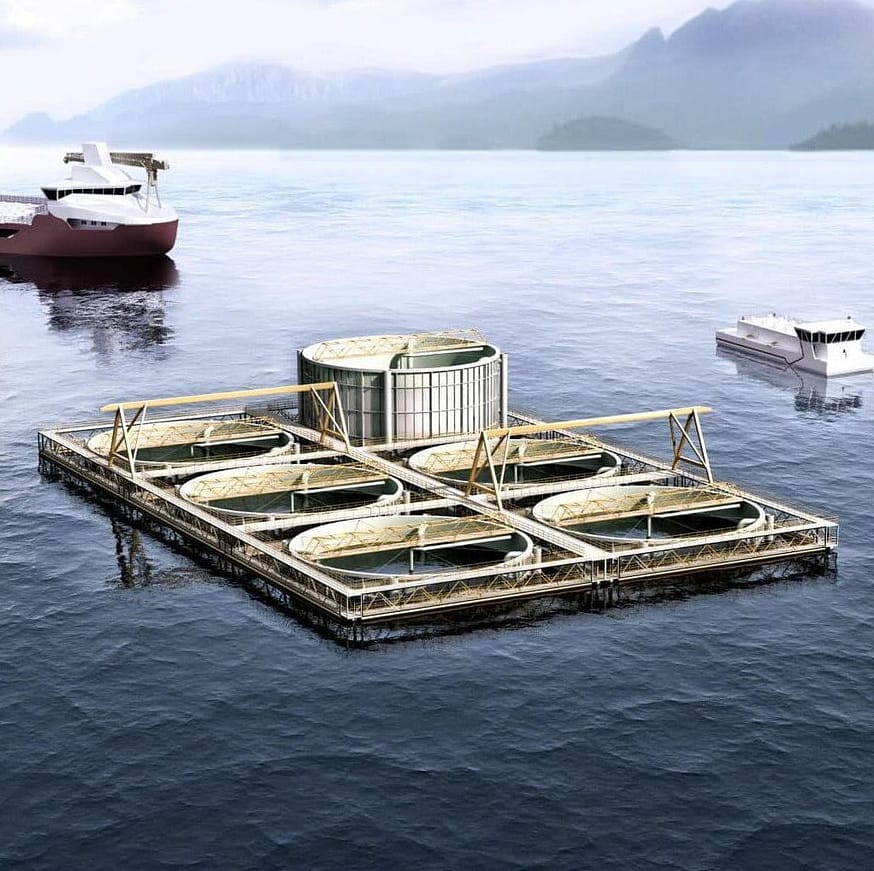 Closed containment fish farming system Aquantum Leap – Seafarming Systems